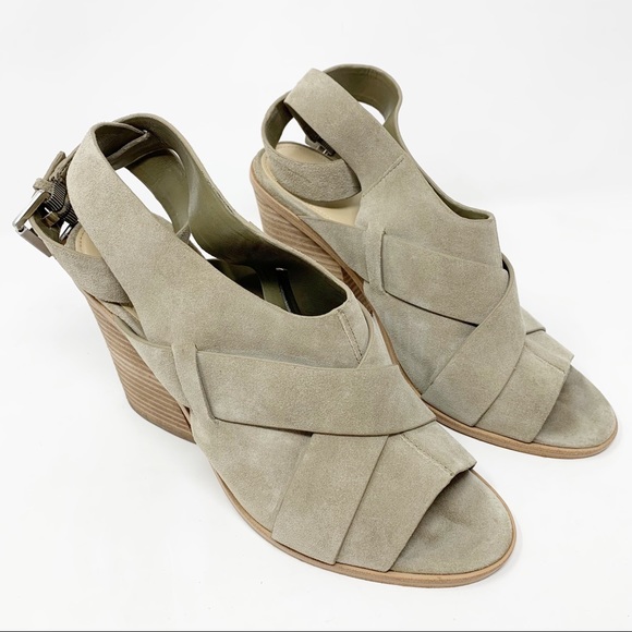 Marc Fisher | Shoes | Marc Fisher Valen Tan Leather Open Toe Wrap ...